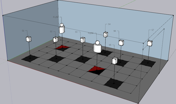 Complex lab facility (Part 1): Full bandwidth wavebased simulation ...
